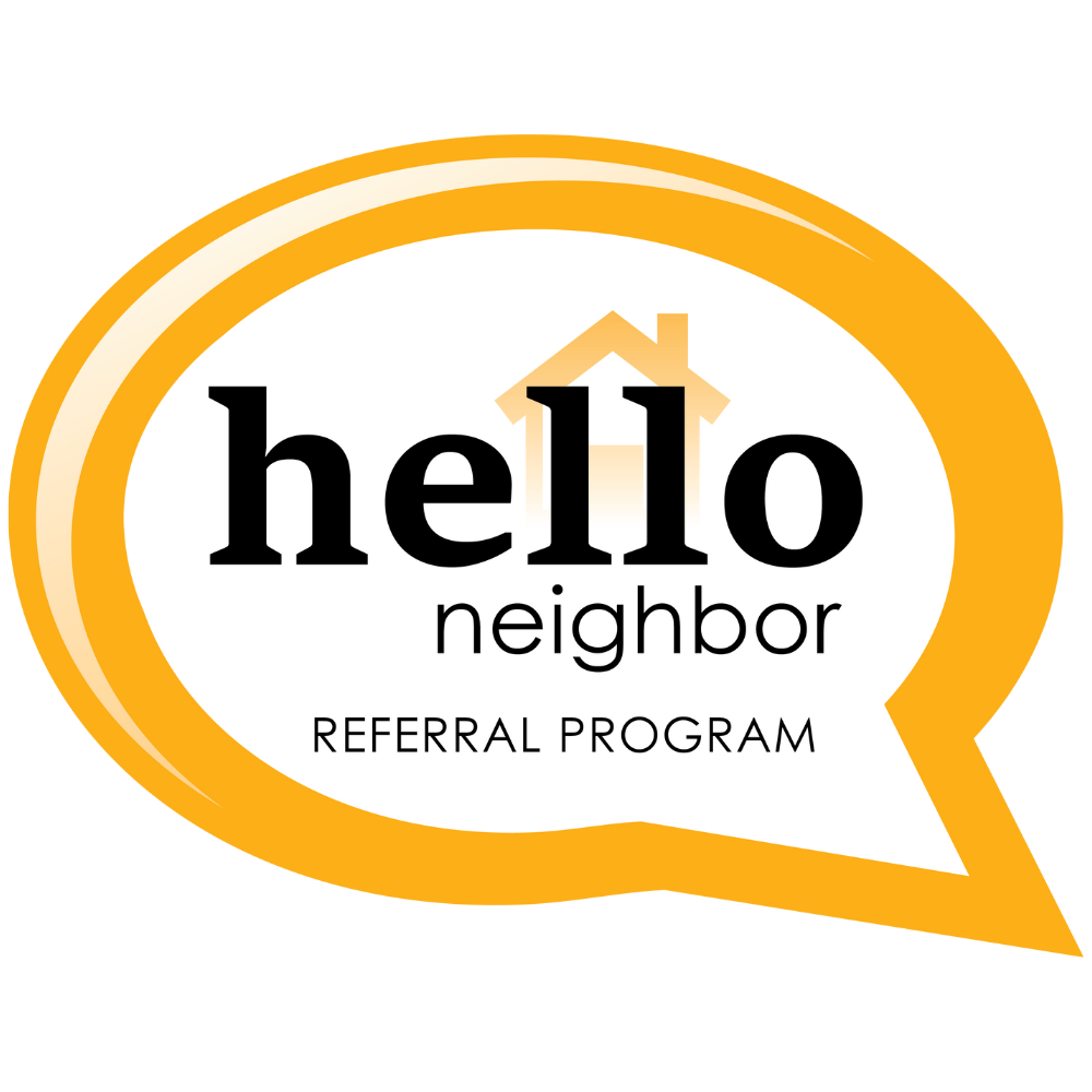 Hello Neighbor Referral Program Logo (1000 x 1000 px) | Bug Tussel Wireless