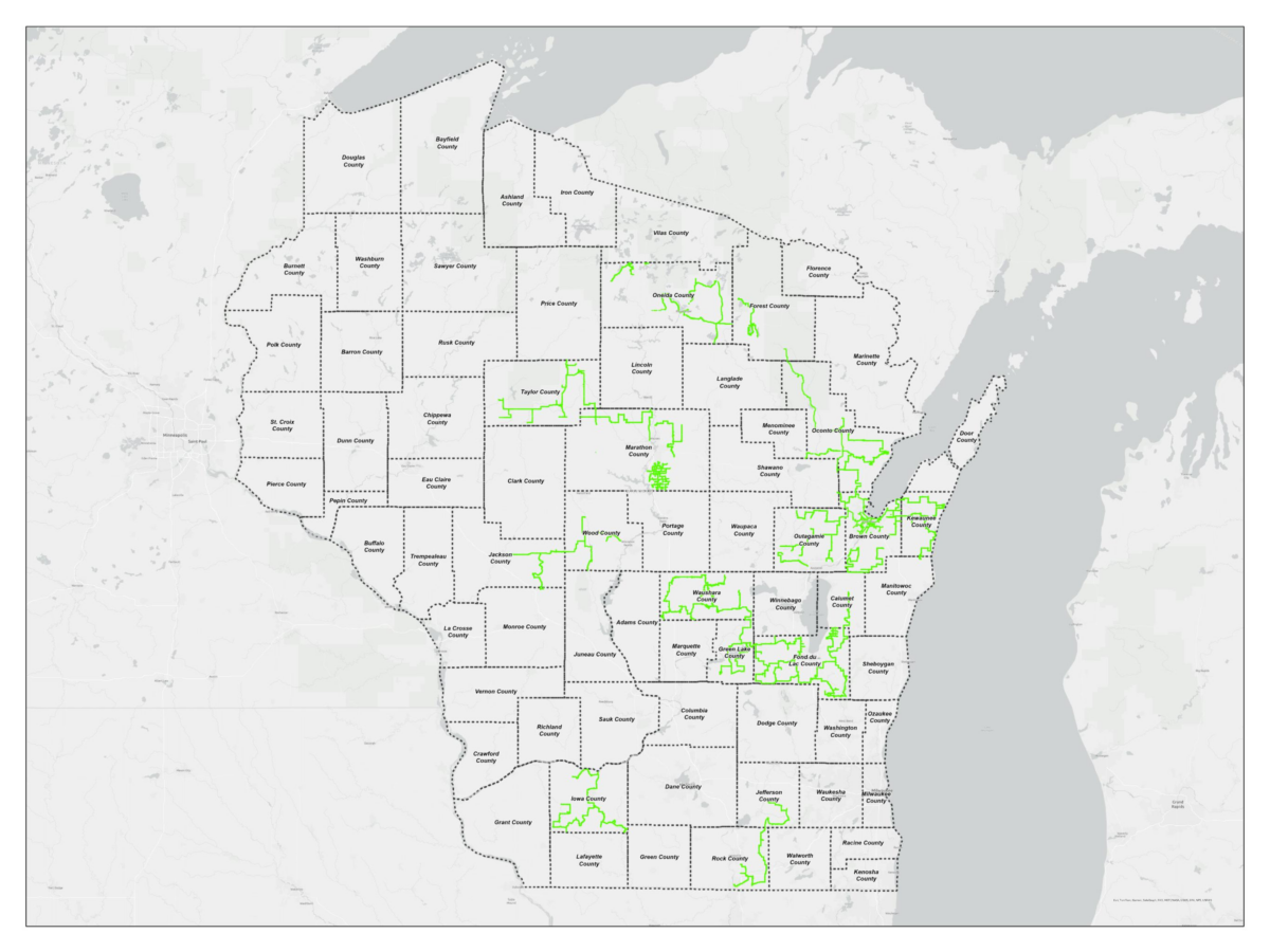 Fiber Coverage Map | Bug Tussel Wireless